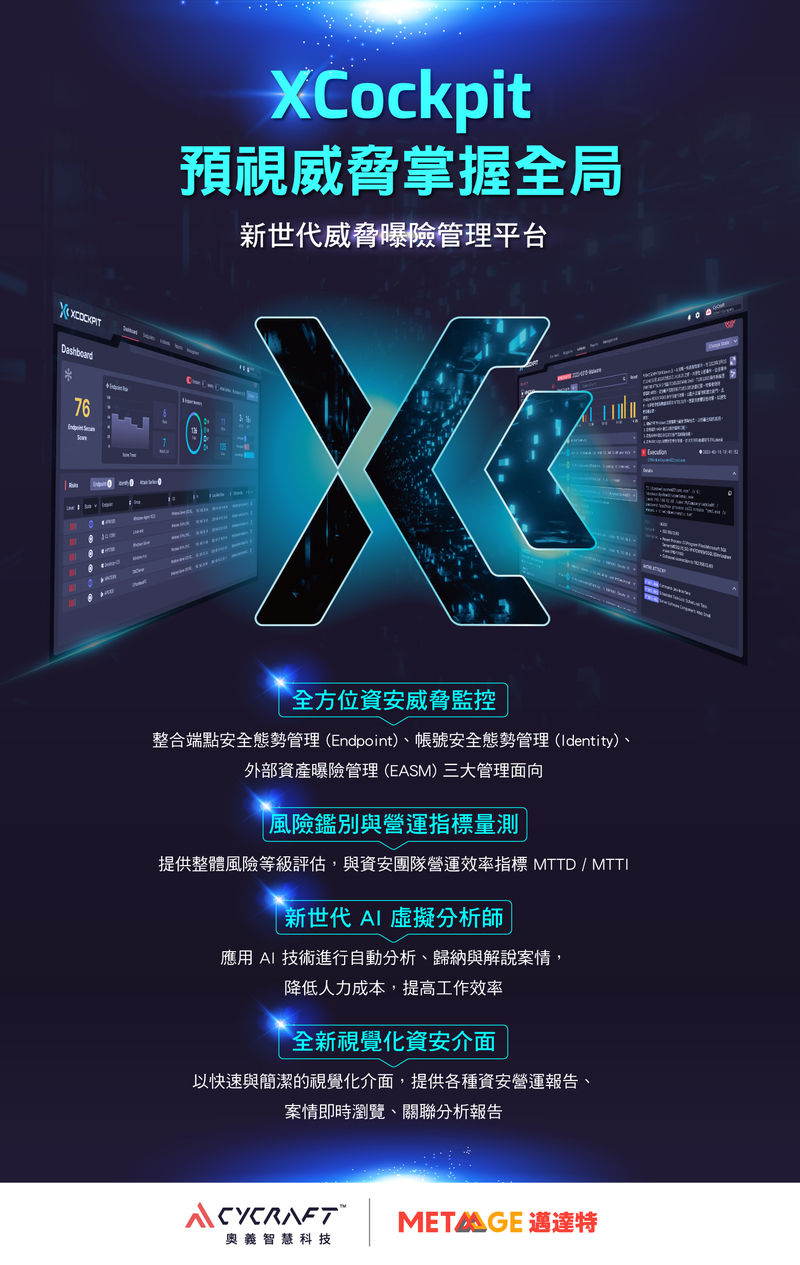 奧義智慧 Xcockpit 預視威脅掌握全局 - MetaAge 邁達特
